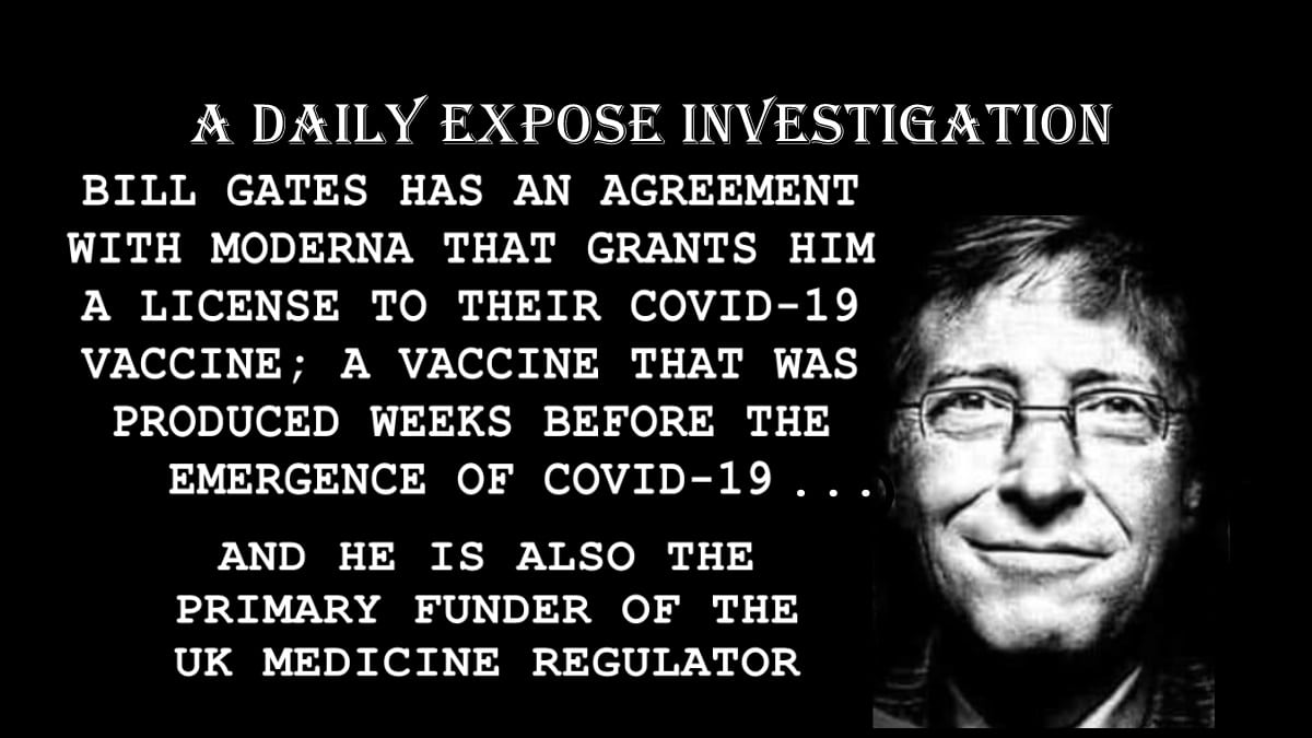 INVESTIGATION – Bill Gates has an agreement with Moderna that grants ...