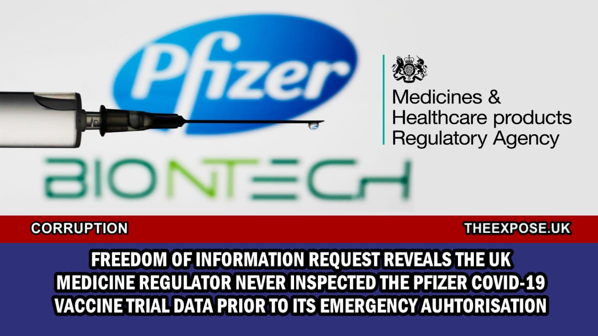 F.O.I reveals the UK Medicine Regulator never inspected the Pfizer ...