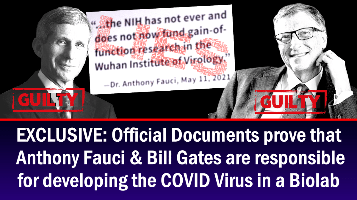 EXCLUSIVE: Official Documents prove Anthony Fauci & Bill Gates are ...