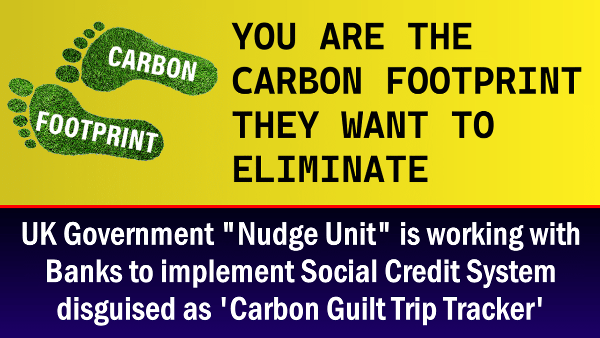 UK Gov. “Nudge Unit” is working with Banks to implement Social Credit ...
