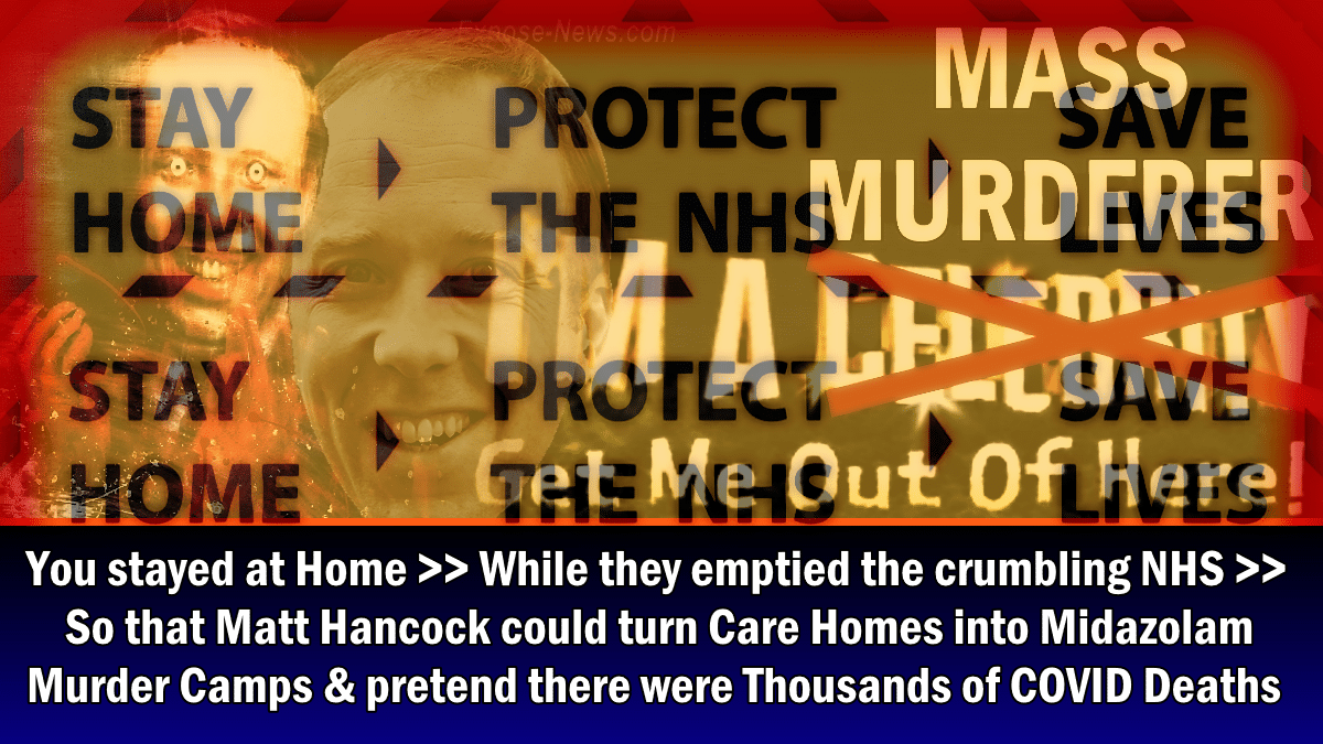 You stayed at Home >> While they emptied the NHS >> So Matt Hancock ...