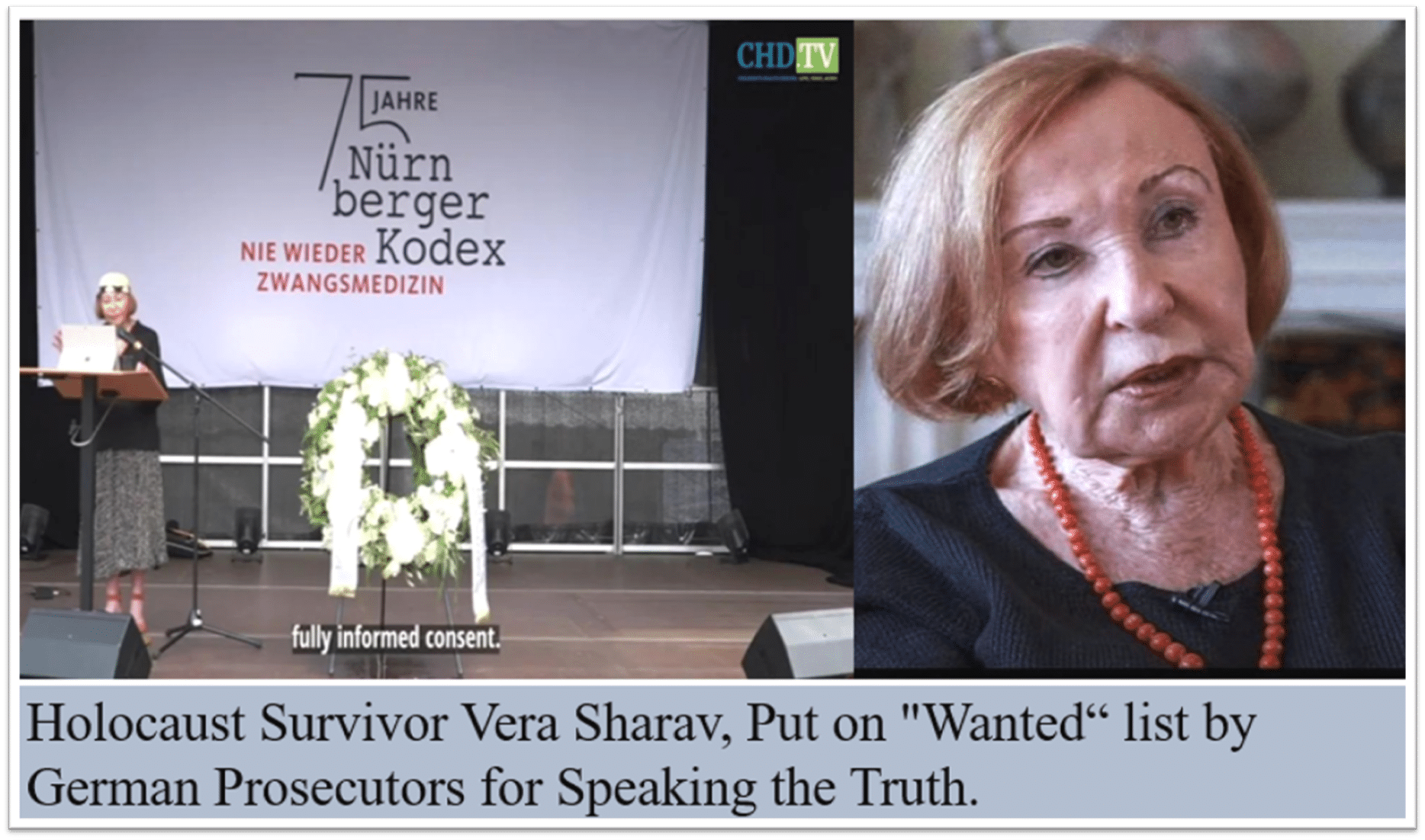 E mbijetuara e Holokaustit, Vera Sharav, tani në listën e “të kërkuarve” nga prokurorët gjermanë ...