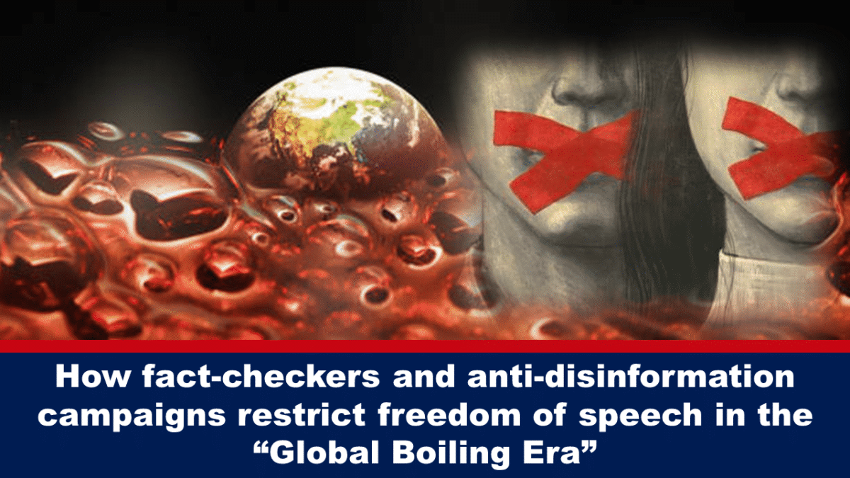 How fact-checkers and anti-disinformation campaigns restrict freedom of ...