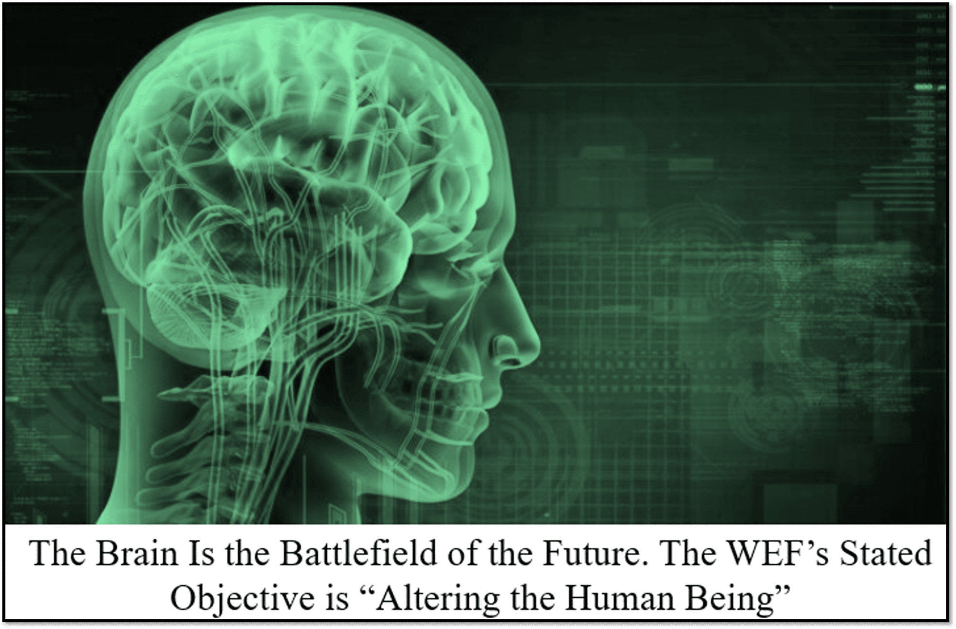 The Brain Is the Battlefield of the Future. The WEF’s Stated Objective ...