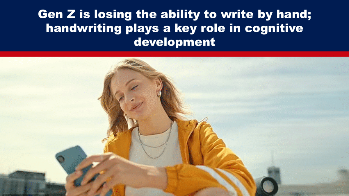 Gen Z is losing the ability to write by hand; handwriting plays a key ...