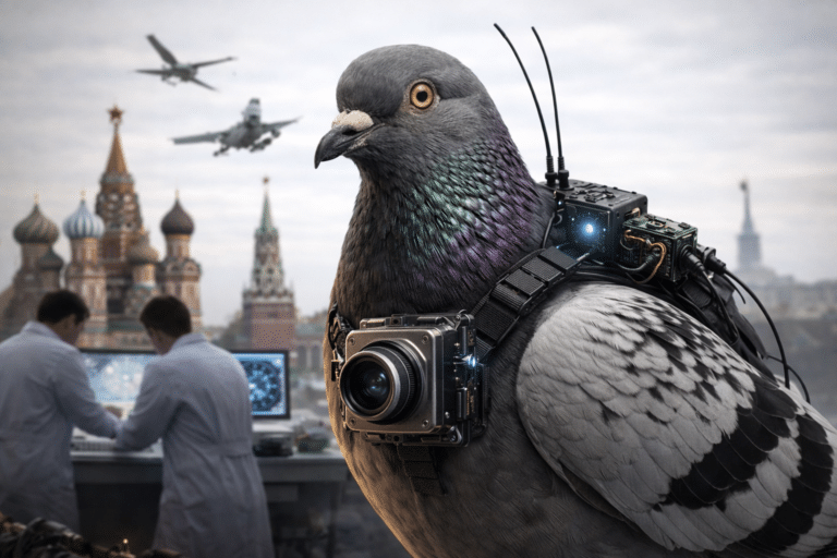 Russia Develops “Cyborg Spy Pigeons” Using Live Birds