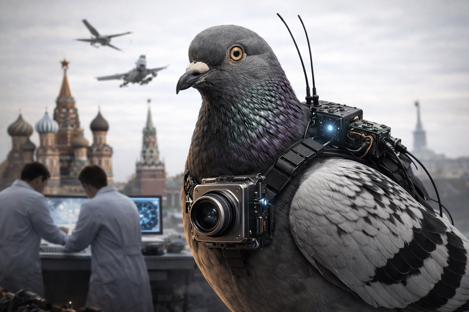 Russia Develops “Cyborg Spy Pigeons” Using Live Birds